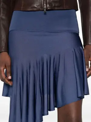 Alaïa Asymmetric Ruffled Skirt