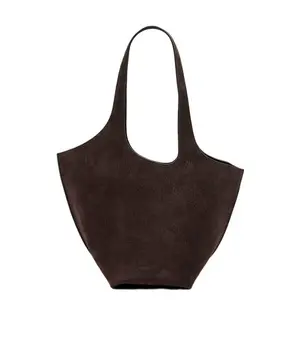 Attico Medium La Scoop Shoulder Bag - Black
