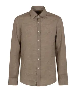 Canali Classic Long-sleeve Shirt - Gray