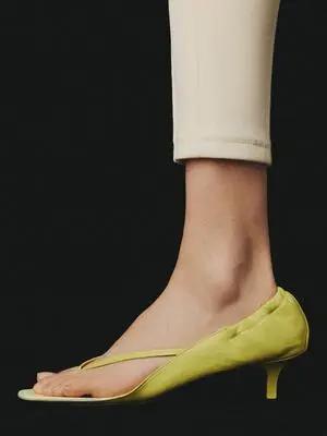 Jacquemus Round Toe High Heeled Sandals - Light Green
