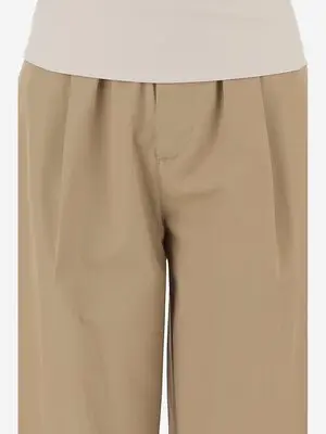 DARKPARK High-waist Wide-leg Pants - Nude