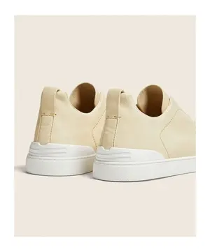 Zegna Triple Stitch Slip-on Sneakers - Light Yellow