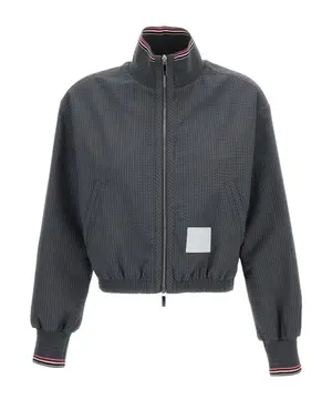Thom Browne Logo Outerwear For Women