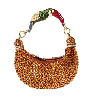 Chloé Small Hobo Handbag With Bird-shaped Handle - Multicolor