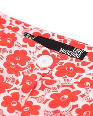 Moschino Floral Print Shorts - Pink
