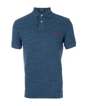 Polo Ralph Lauren Logo Embroidered Polo Shirt - Blue