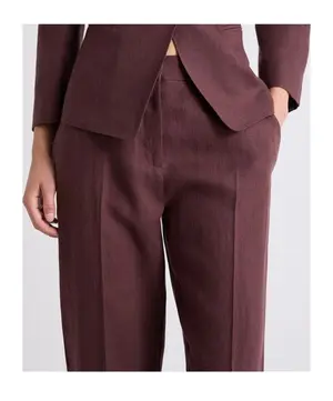 Marella Linen Canvas Chino Trousers