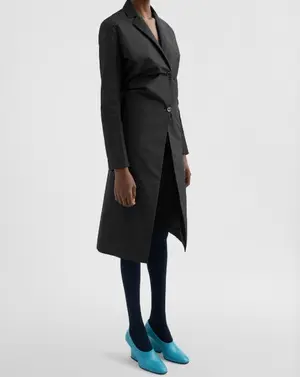 JIL SANDER Technical Faille Coat
