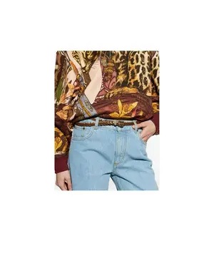 Etro Braided Leather Belt - Brown
