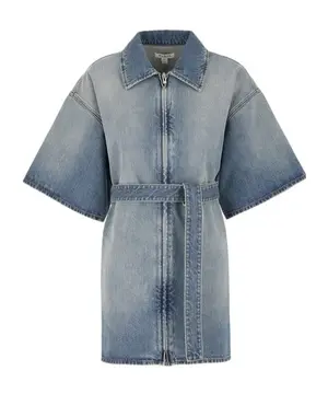 Belted Denim Dresses