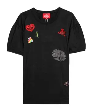 VIVIENNE WESTWOOD Short Sleeve T-shirt With Embellishments