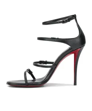 CHRISTIAN LOUBOUTIN Millenium Strappy Stiletto Heeled Sandals - Black