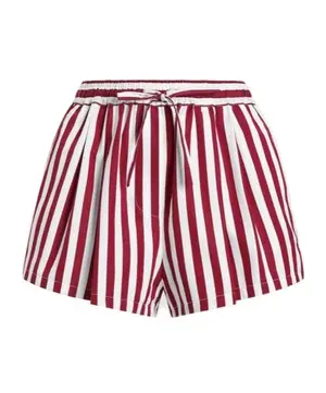 Dolce & Gabbana Striped Drawstring Shorts - Red