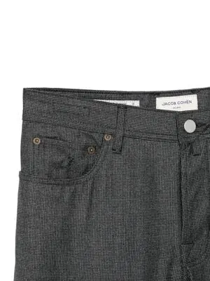 Jacob Cohen Virgin Wool Straight-leg Trousers - Grey
