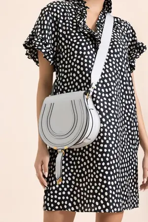 Chloé Marcie Cross Body Bag - White