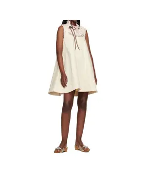 Simone Rocha A-line Mini Dress With Embellishments