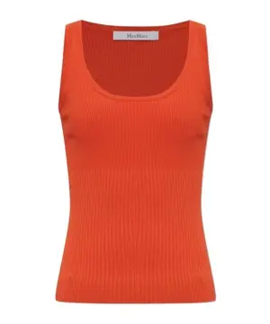 Max Mara Ribbed Tank Top - Red