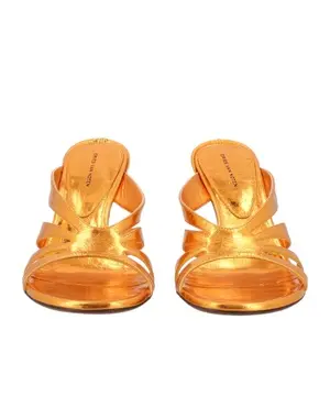 Dries Van Noten Open-toe Sculptural Heel Sandals - Orange