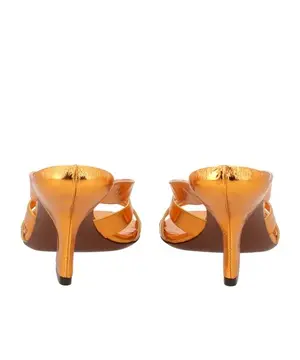 Dries Van Noten Open-toe Sculptural Heel Sandals - Orange