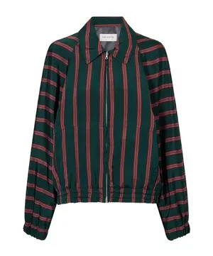 Dries Van Noten Vinnia Striped Casual Jacket