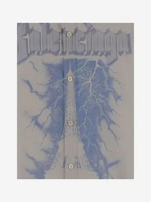 Balenciaga Logo Printed Short-sleeved Shirt