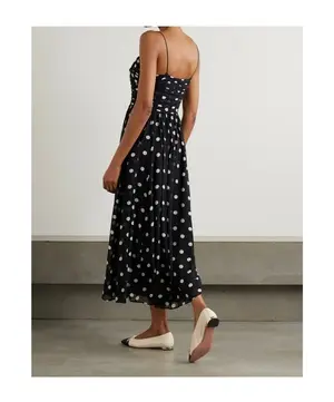 DÔEN Maryanna Polka Dot Midi Dress