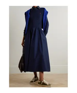 Polo Ralph Lauren Cable-knit Flared Dress