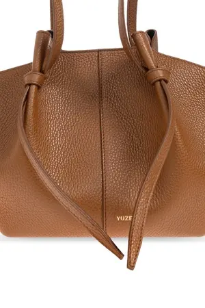 Yuzefi Double Handle Shoulder Bag - Brown
