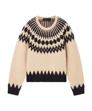 NILI LOTAN Alena Fair Isle Alpaca-blend Sweater