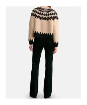 NILI LOTAN Alena Fair Isle Alpaca-blend Sweater
