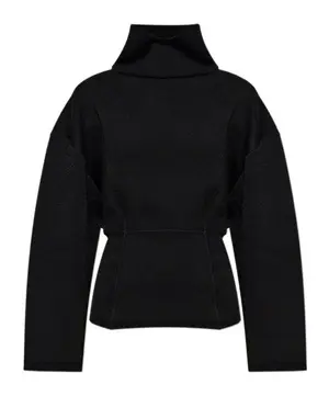 Alaïa High Neck Wide Sleeve Jumper