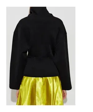 Alaïa High Neck Wide Sleeve Jumper