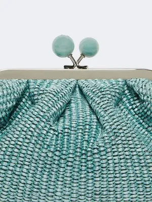 Max Mara Pasticcino Woven Shoulder Bag - Blue