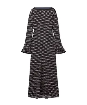 DÔEN Davina Paisley-print Silk-blend Twill Midi Dress