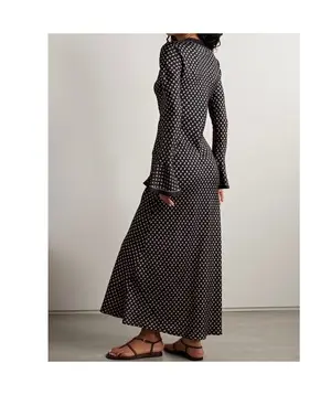 DÔEN Davina Paisley-print Silk-blend Twill Midi Dress