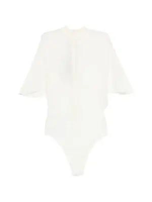 David Koma Short-sleeved Lace Bodysuit