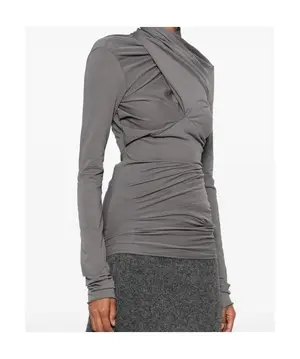 ENTIRE STUDIOS Draped Long-sleeve Top