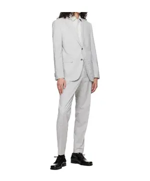 Hugo Boss Single-breasted Two-piece Suit - Light Gray
