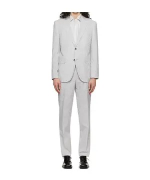 Hugo Boss Single-breasted Two-piece Suit - Light Grey