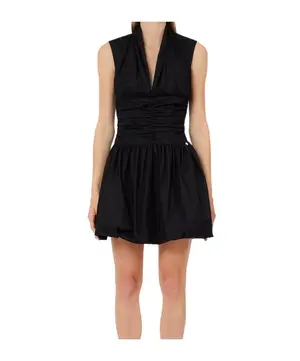 Liu Jo Sleeveless V-neck Cut-out Detail Mini Dress