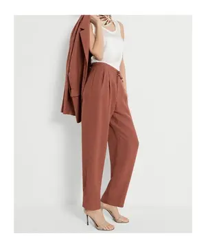 Brunello Cucinelli Drawstring Tailored Trousers - Brown