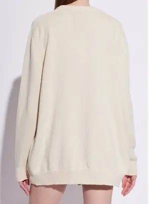 Balmain Buttoned V-neck Cardigan - Cream