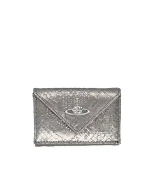 VIVIENNE WESTWOOD Embossed Orb Wallet - Grey