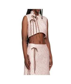 Simone Rocha Embellished Quilted Top