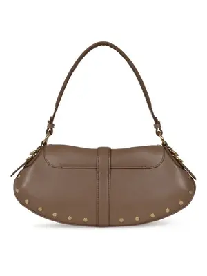 GANNI B-kat Studded Shoulder Bag - Brown