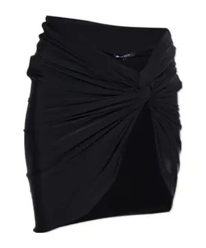 Balmain Knot-detail Draped Mini Skirt