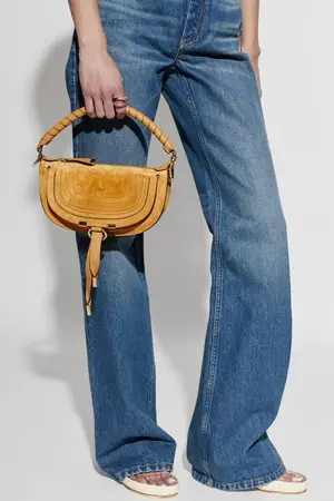 Chloé Marcie Mini Shoulder Bag - Beige