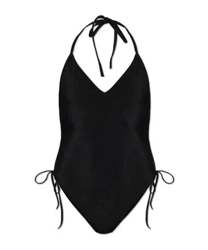 Balmain Halter One-piece Swimsuit - Black