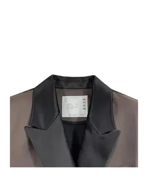 Sacai Color-blocked Double-breasted Jacket