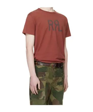 Ralph Lauren Ranch Logo Crew Neck T-shirt - Red Snapper